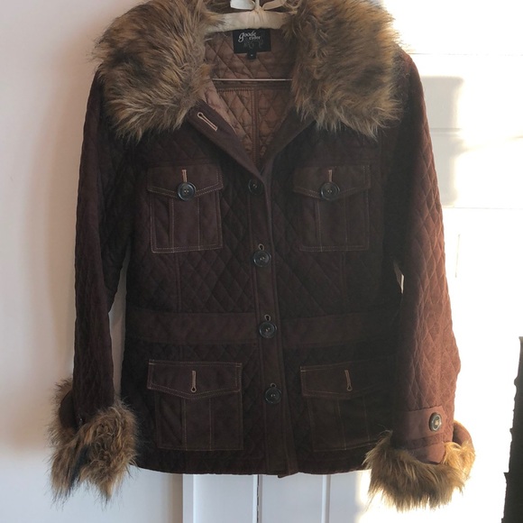 Goode Rider | Jackets & Coats | Vintage Goode Rider Brown Suede Coat ...